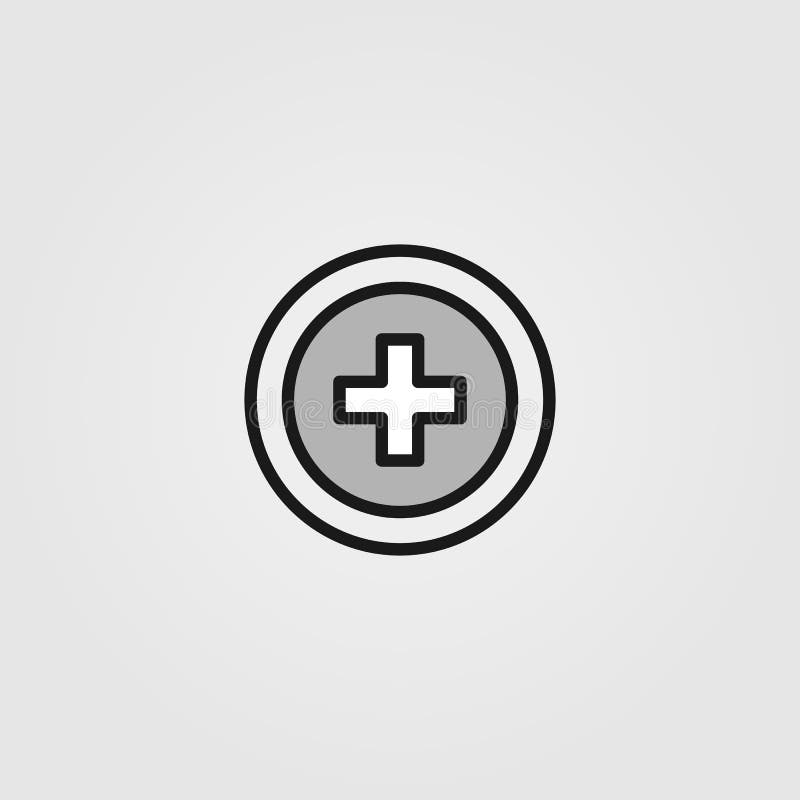 Medical Cross Icon in Flat Style. Plus Sign, Add Icon, Vector Pharmacy ...