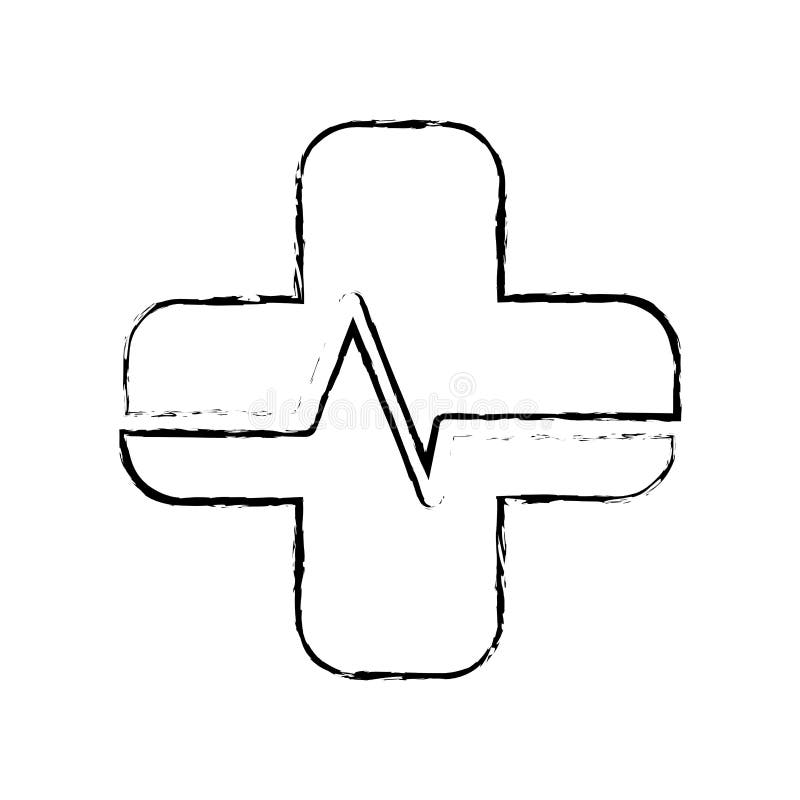 Medical cross icon stock vector. Illustration of frame - 81874218