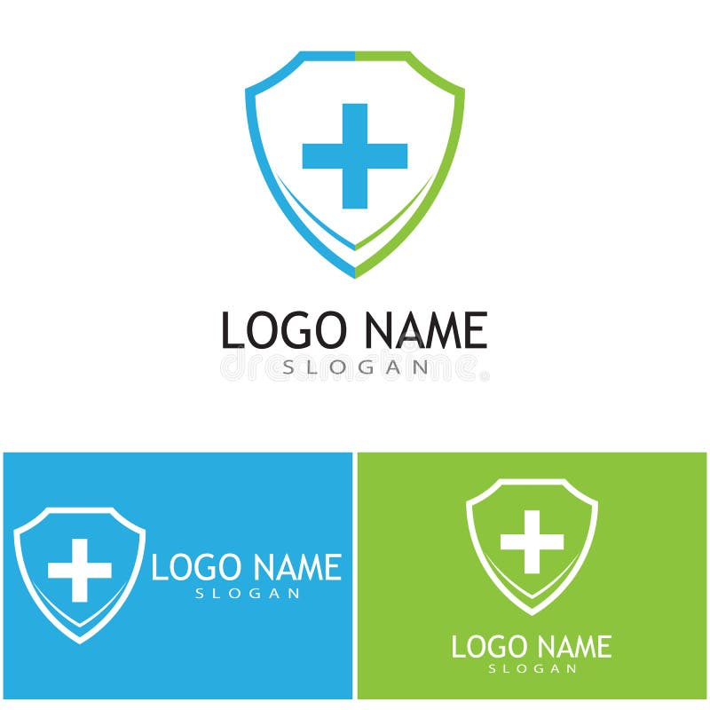 Medical Cross Illustration Logo Template Vector Design Stock Vector ...