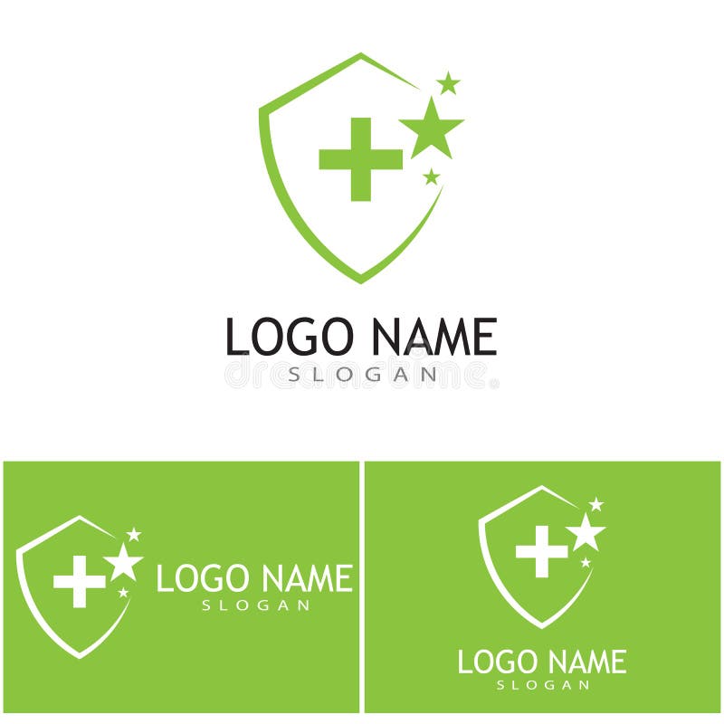 Medical Cross Illustration Logo Template Vector Design Stock Vector ...