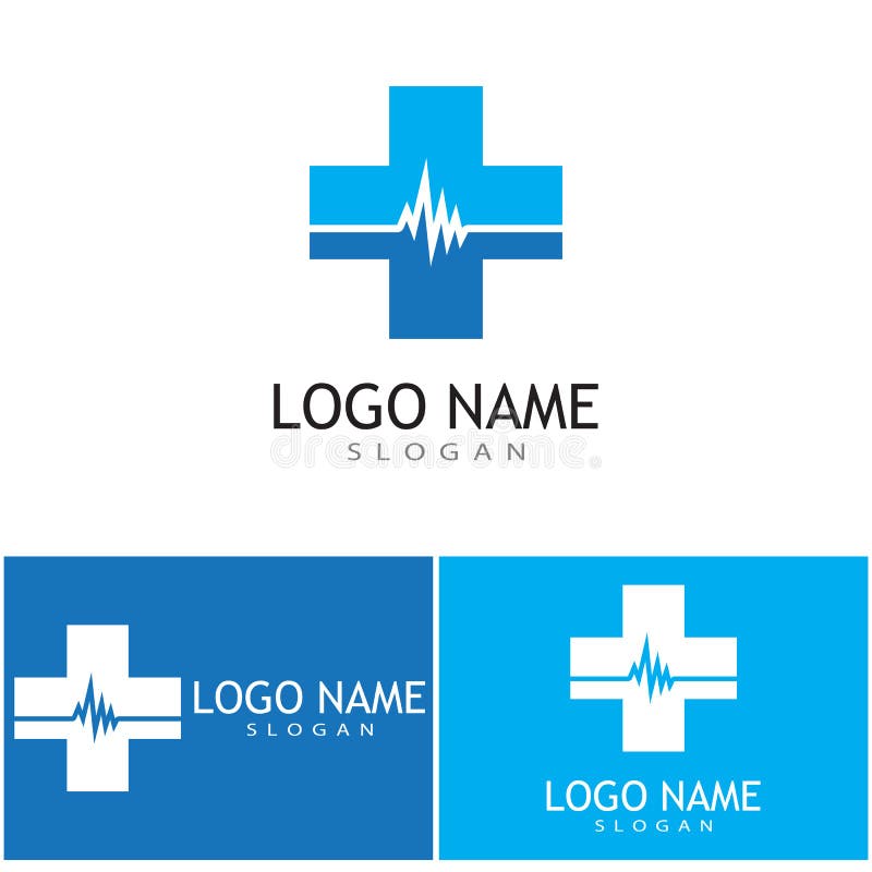Medical Cross Illustration Logo Template Vector Design Stock Vector ...