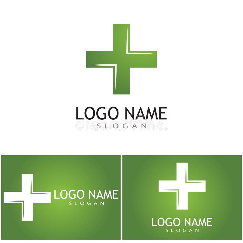 Medical Cross Illustration Logo Template Vector Design Stock Vector ...