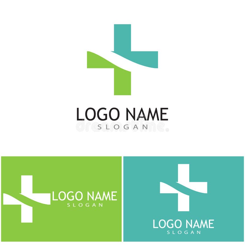 Medical Cross Illustration Logo Template Vector Design Stock Vector ...