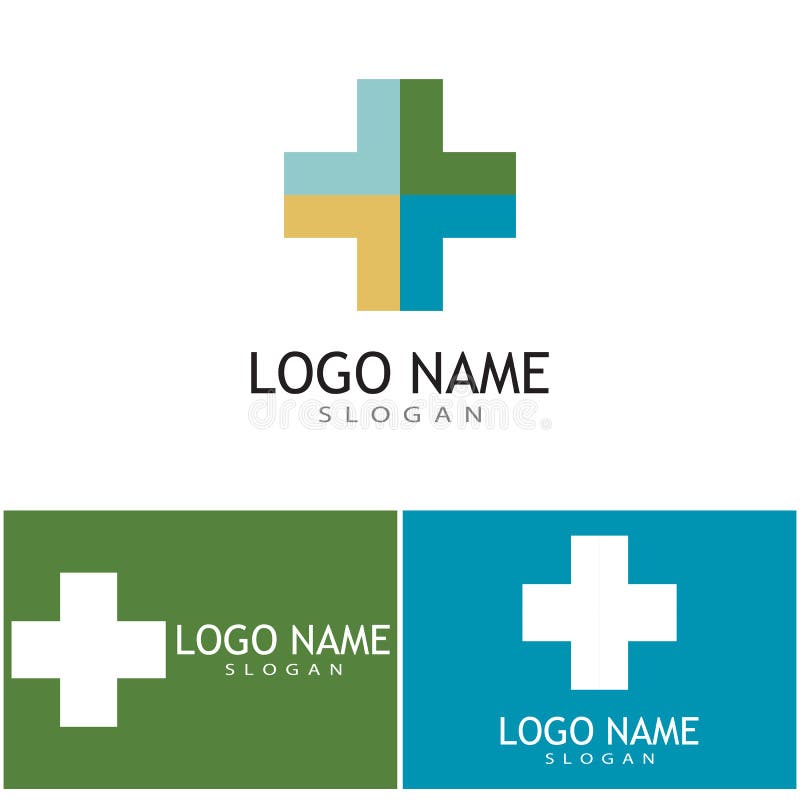 Medical Cross Illustration Logo Template Vector Design Stock Vector ...
