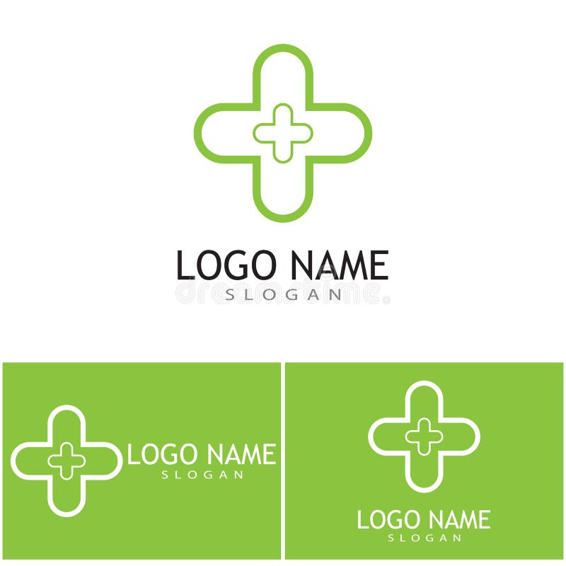 Medical Cross Illustration Logo Template Vector Design Stock Vector ...