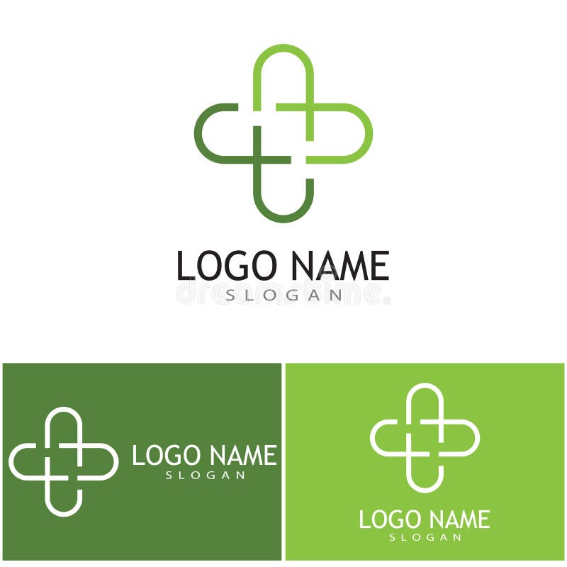 Medical Cross Illustration Logo Template Vector Design Stock Vector ...