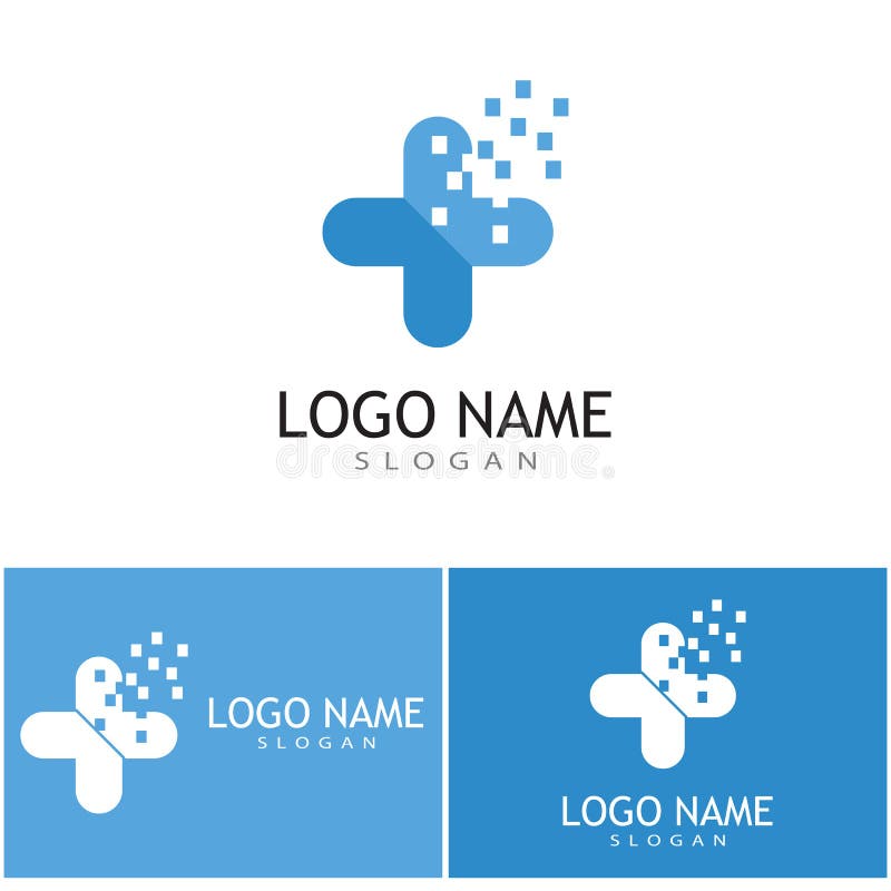 Medical Cross Illustration Logo Template Vector Design Stock Vector ...