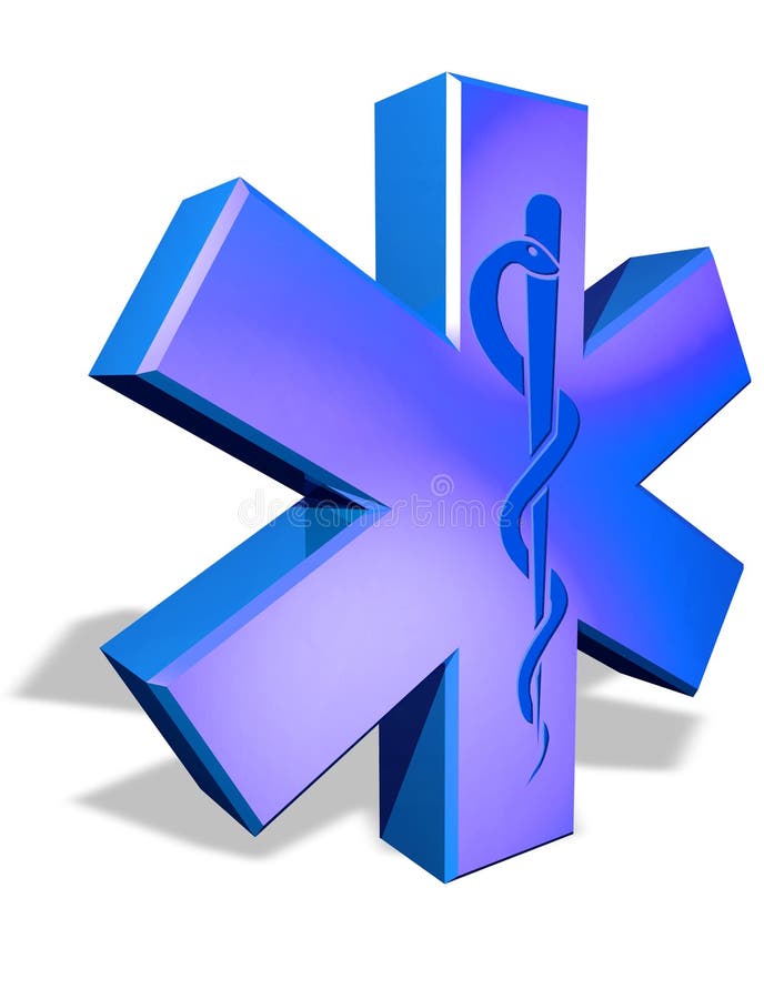Medical Cross Symbol with Caduceus Snake Stock Illustration ...