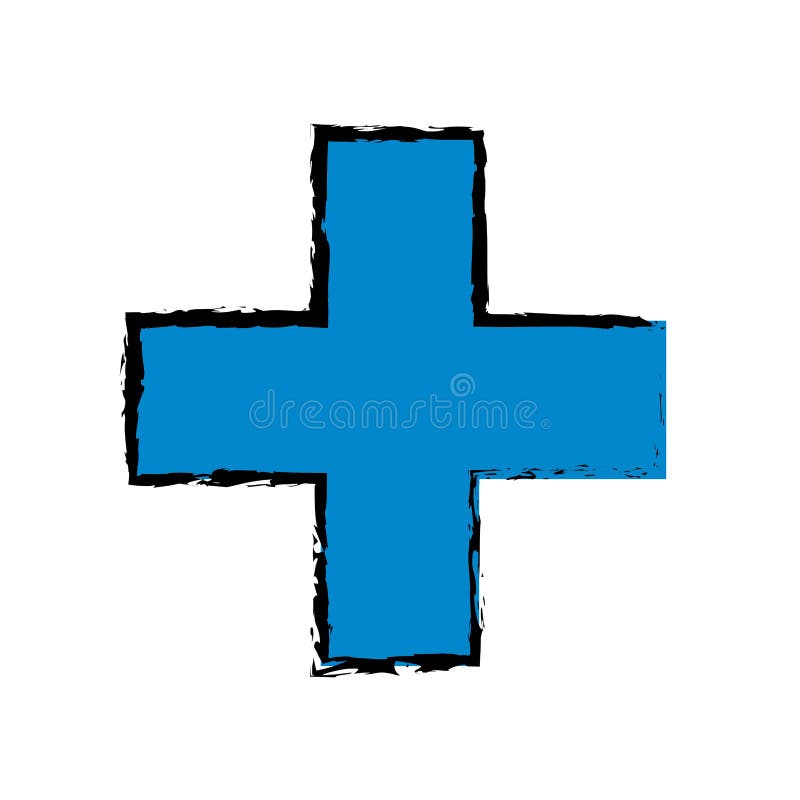 Medical cross symbol stock vector. Illustration of science - 82025664