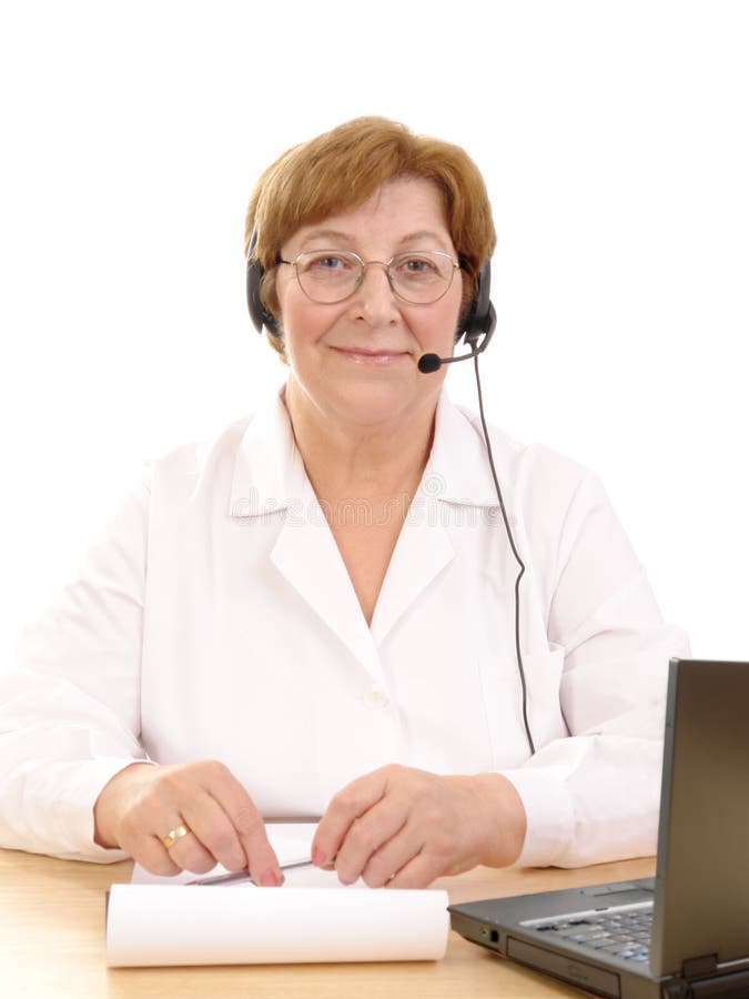 Busy Medical Receptionist stock image. Image of receptionist - 13047415