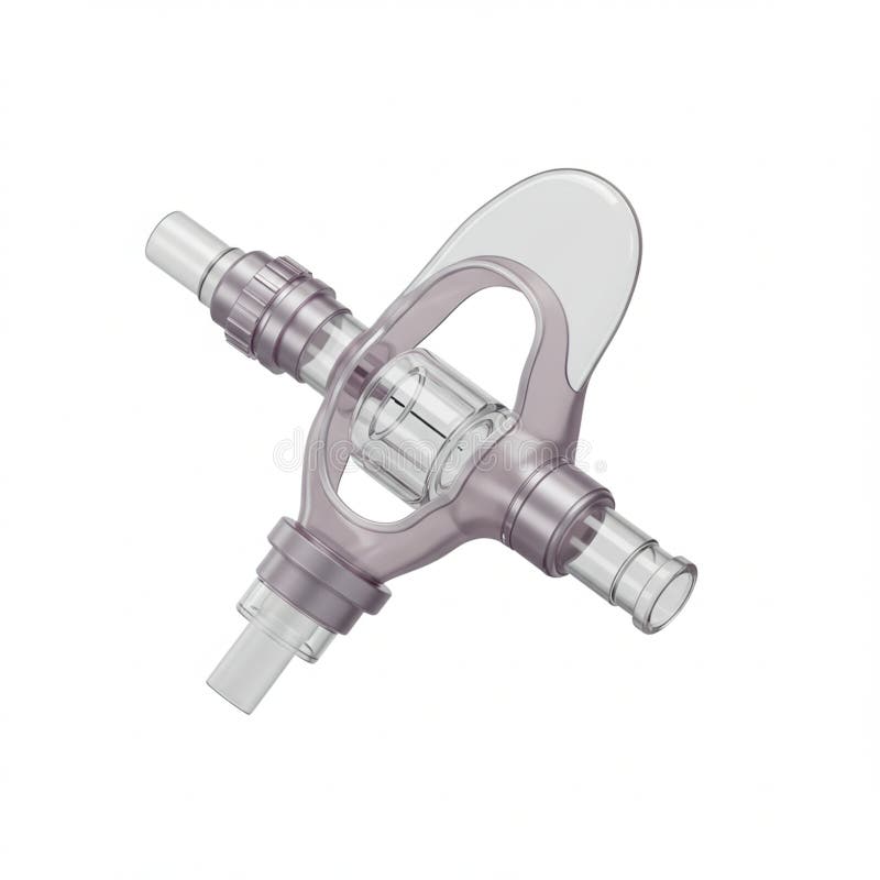 Medical Device Component: Grey Plastic Connector Stock Illustration ...