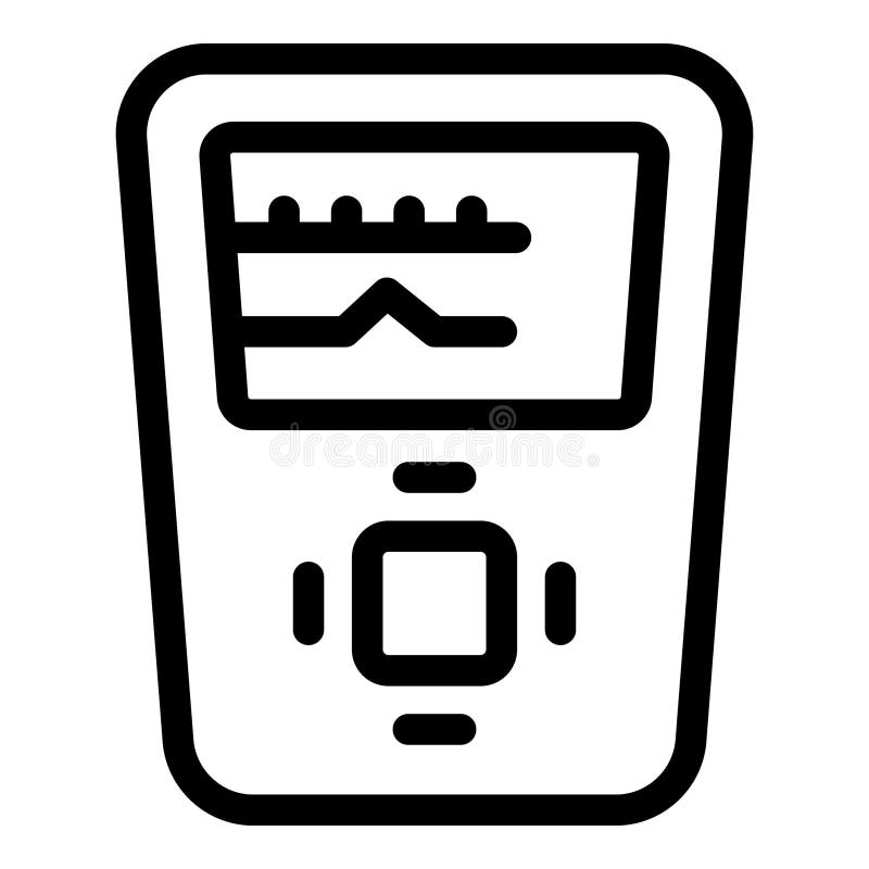 Medical Device Showing Heartbeat Line on Screen Stock Illustration ...