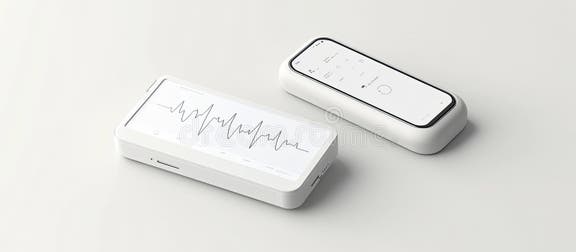 Medical Devices Displaying Heart Rate and Control Panel Interface Stock ...