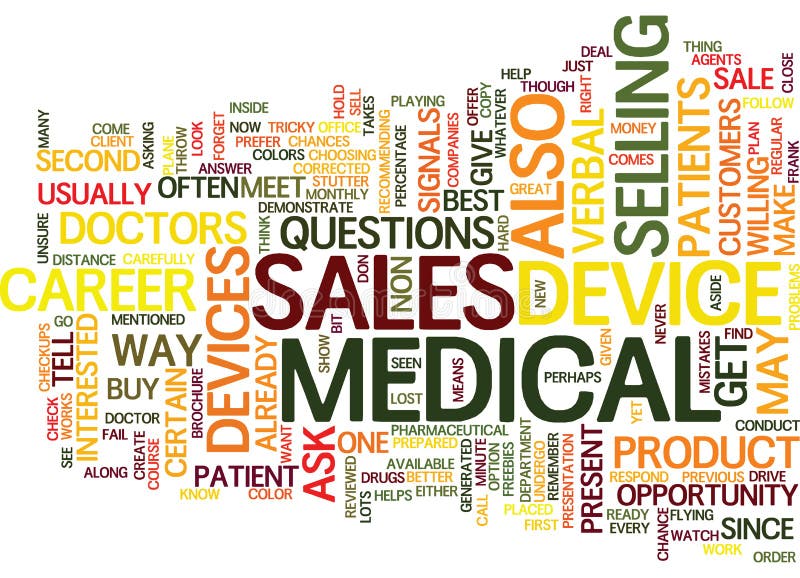 Medical Device Sales Word Cloud Stock Illustrations – 1 Medical Device ...