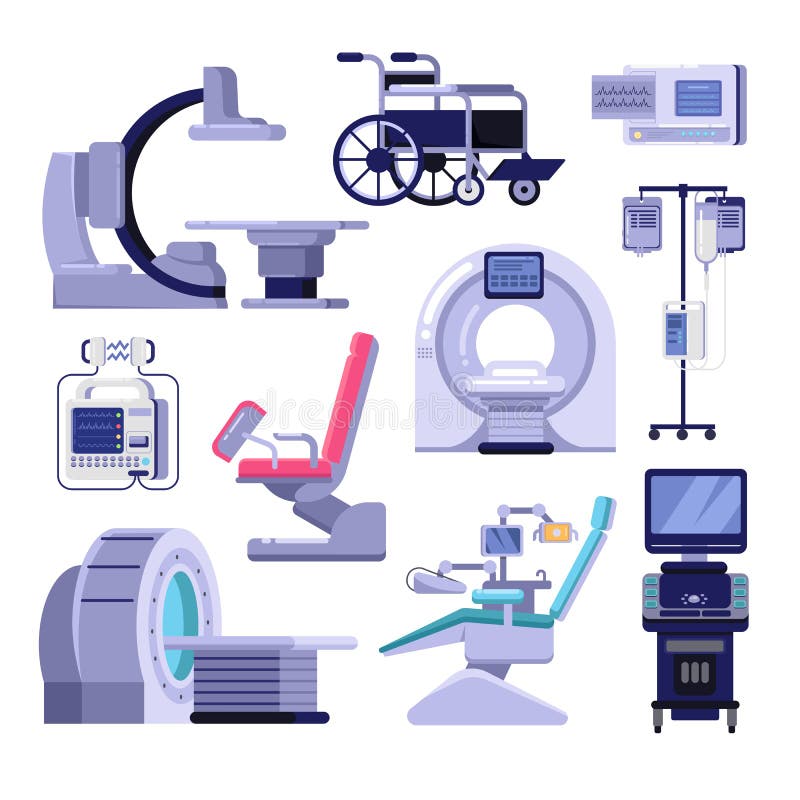 Medical Ultrasound Diagnostic Machine Stock Illustration Illustration
