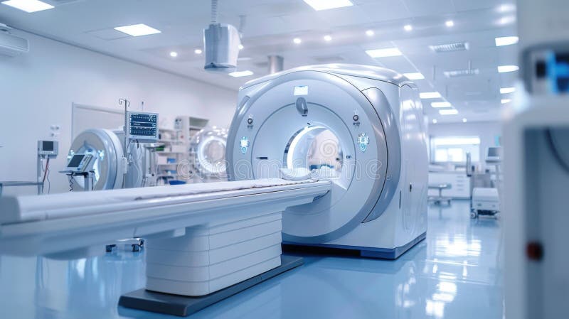 Medical Diagnostic MRI Device in a Hospital Laboratory. Stock Photo ...