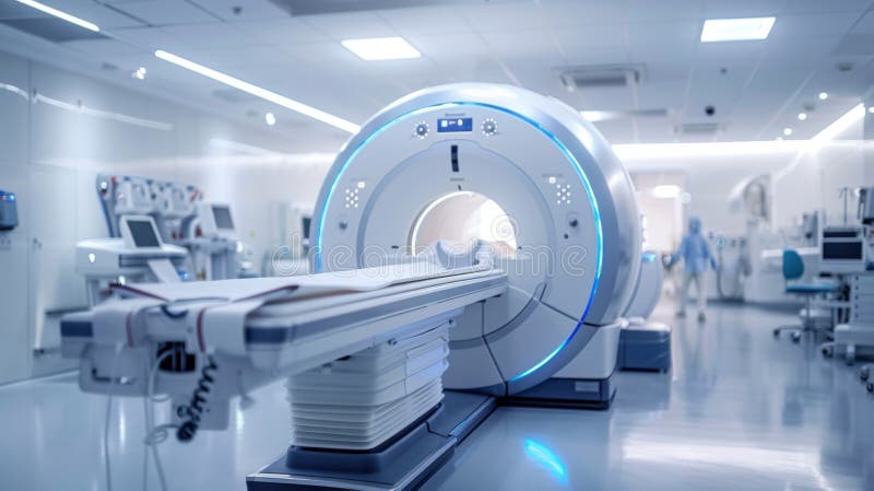 Medical Diagnostic MRI Device in a Hospital Laboratory. Stock Photo ...