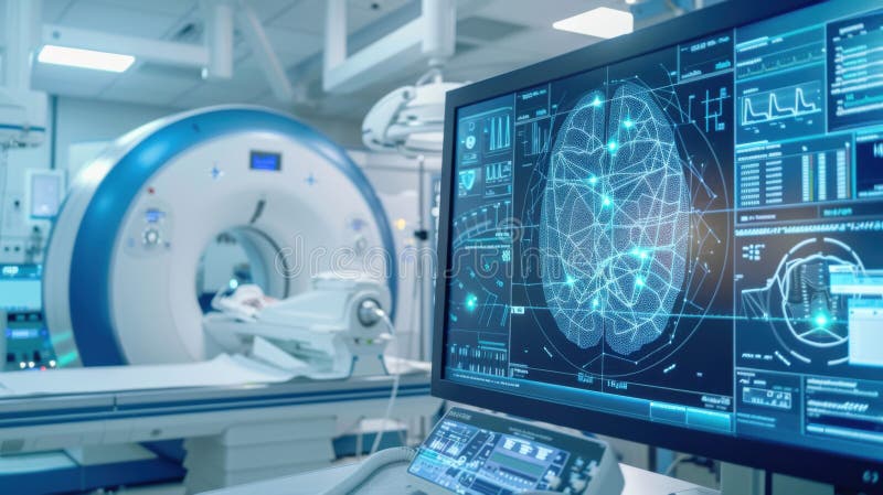 Medical Diagnostic MRI Device in a Hospital Laboratory. Stock Photo ...