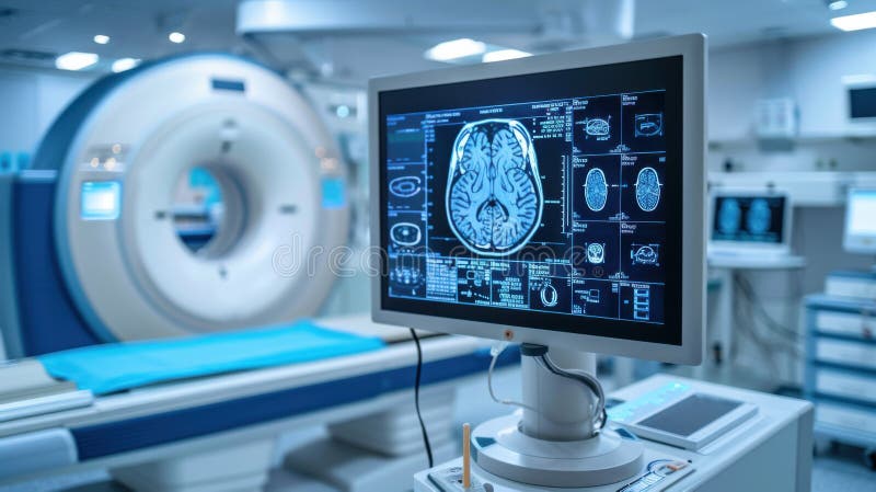 Medical Diagnostic MRI Device in a Hospital Laboratory. Stock Photo ...