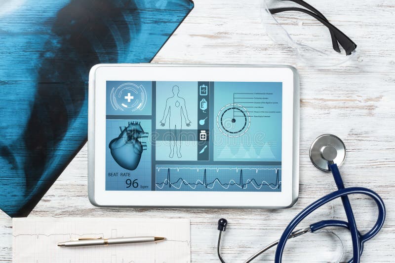 Medical Diagnostics in Modern Hospital. Stock Photo - Image of check ...