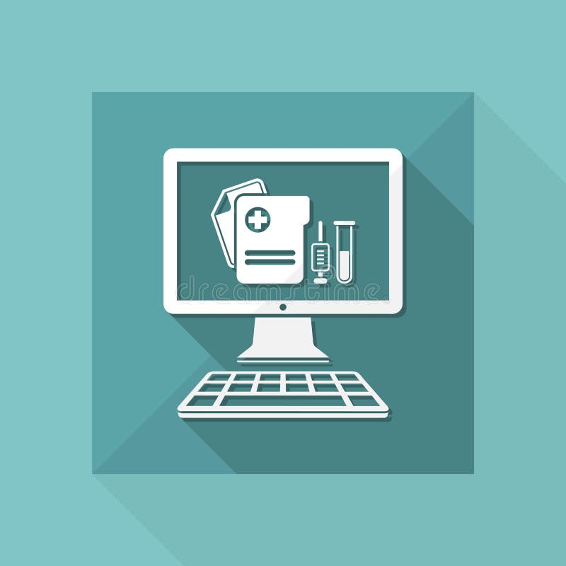Medical Digital Page - Vector Icon for Computer Website or Application ...