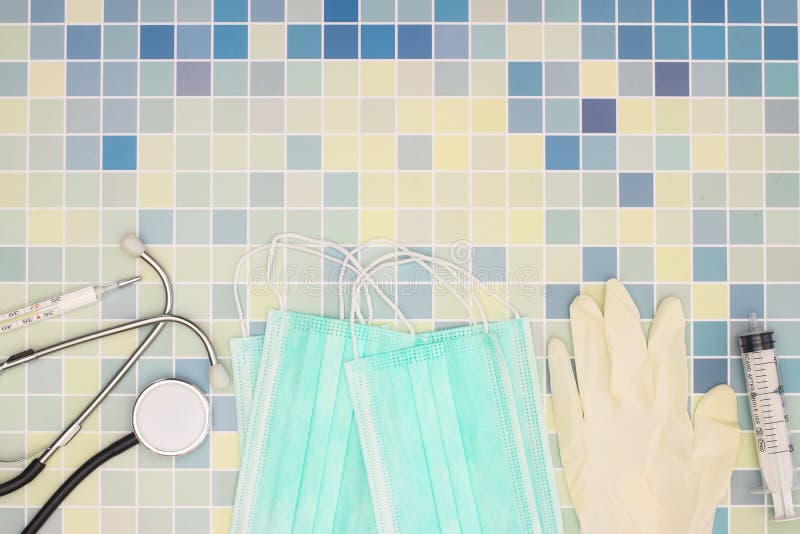 Medical and Doctor Equipment and Prevention Concept Stock Photo - Image ...