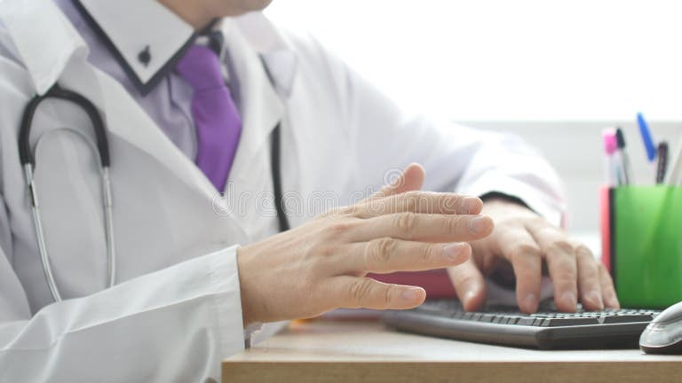 A Doctor Explaining Something by Making Hands Gestures Stock Photo ...