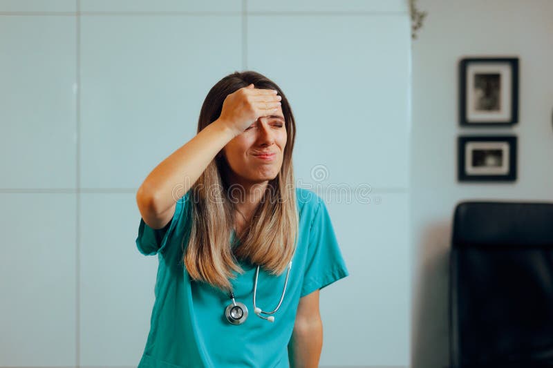 Medical Doctor Feeling Bad about Forgetting Something Stock Image ...