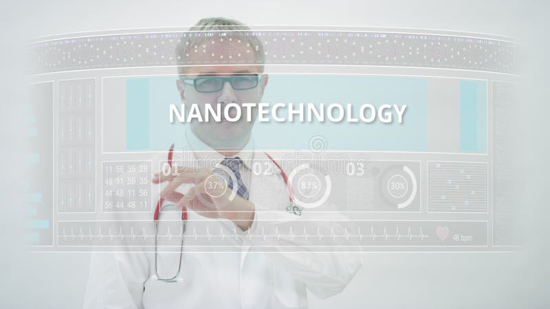 Scrolling To NANOTECHNOLOGY Tab on a Modern Computer Screen Stock Image ...