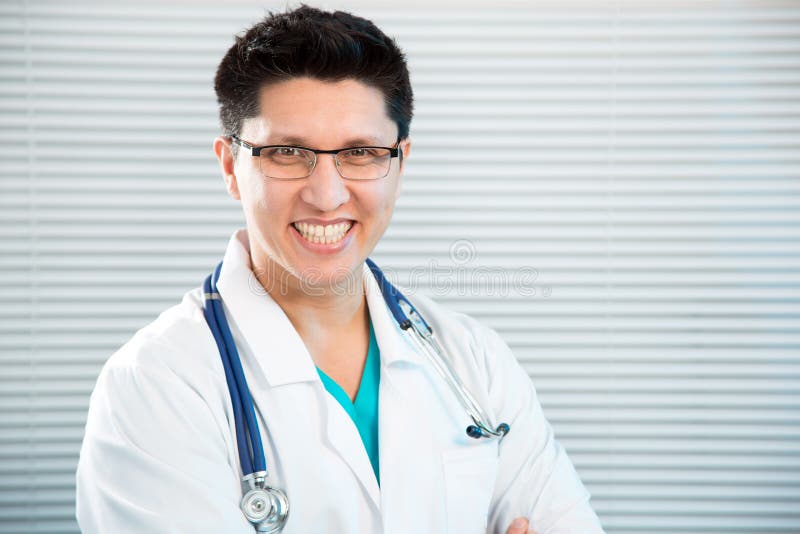 Medical doctor smiling stock photo. Image of latin, heal - 180916652