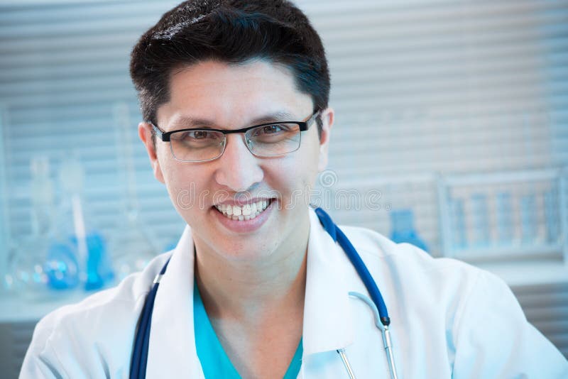 Medical doctor smiling stock image. Image of room, physician - 68612233