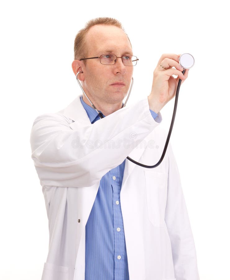 Medical Doctor with Stethoscope Stock Image - Image of adult, clinic ...