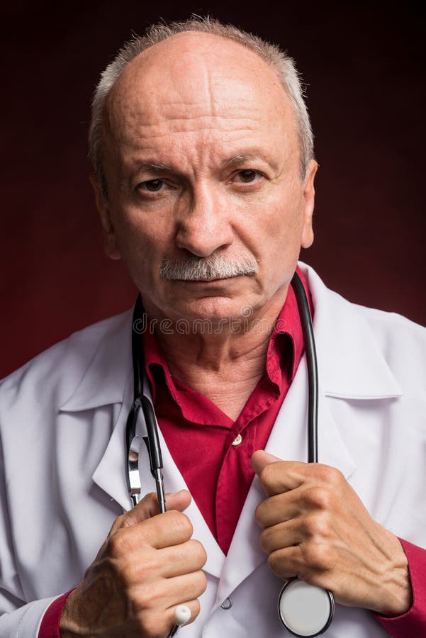 Medical Doctor with Stethoscope Stock Photo - Image of doctor, mature ...