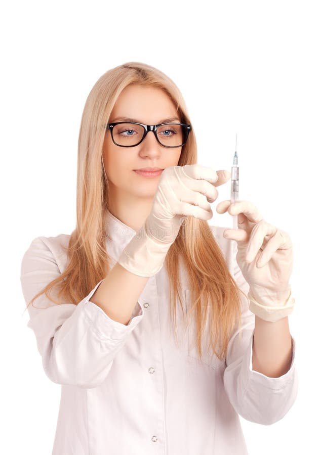 Medical Doctor with Syringe Stock Image - Image of specialist, surgeon ...
