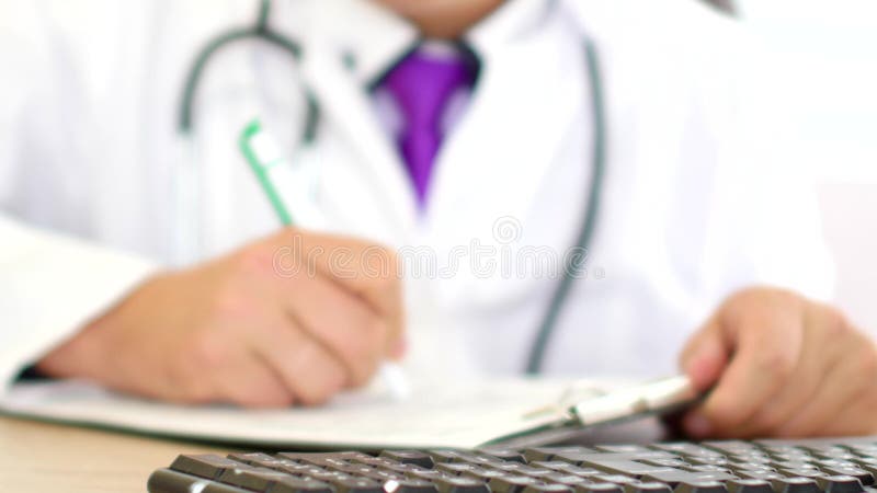 Medical Doctor Using Computer. Stock Image - Image of person, medical ...