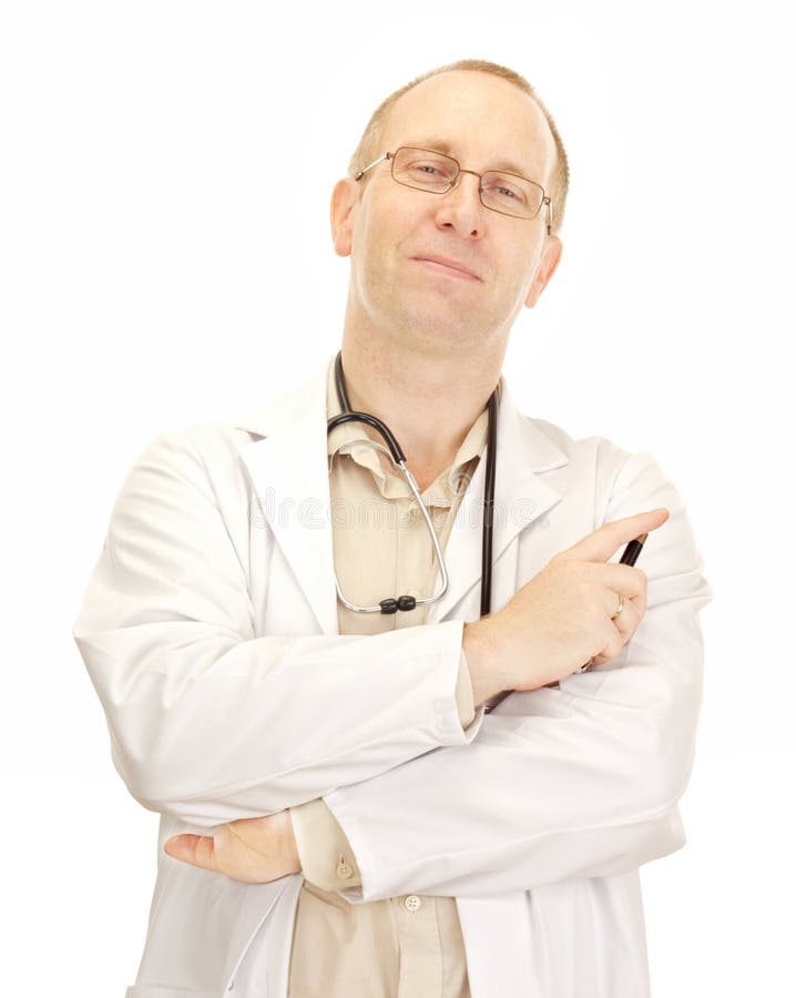 Medical Doctor Waiting for the Next Patient Stock Image - Image of ...