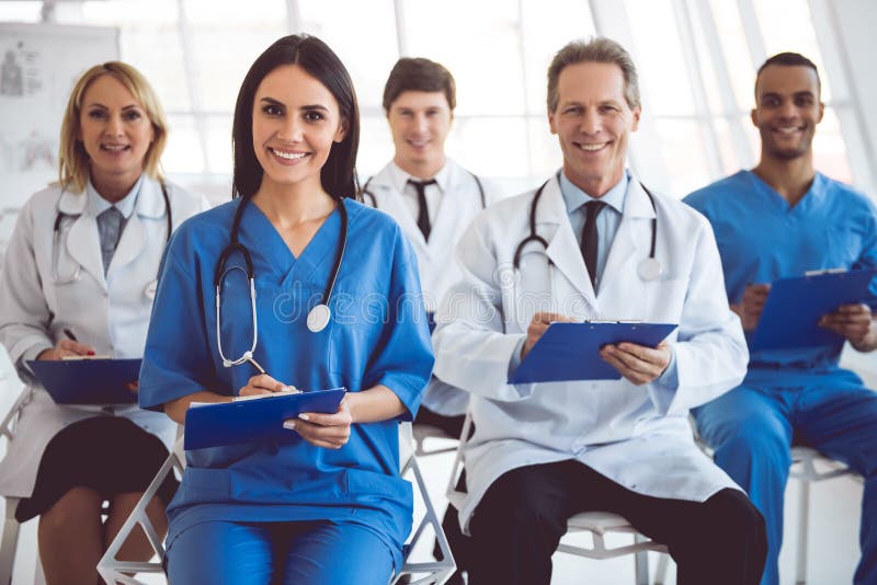 Medical Doctors at the Conference Stock Image - Image of care, american ...