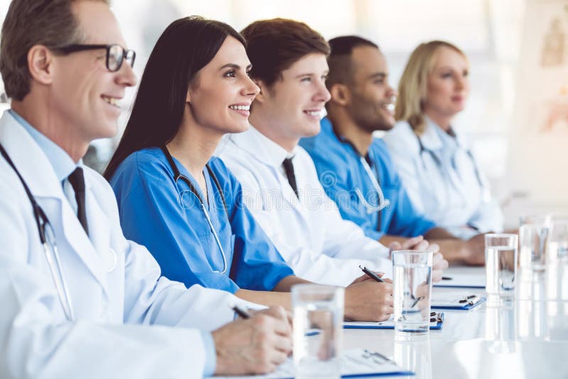 Medical Doctors at the Conference Stock Image - Image of clinic ...