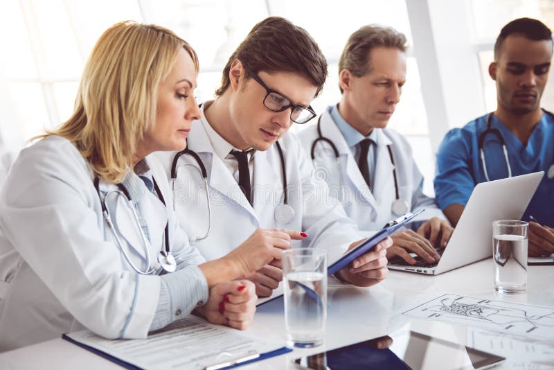 Medical Doctors at the Conference Stock Photo - Image of female, health ...