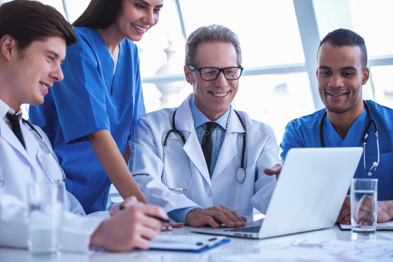 Medical Doctors at the Conference Stock Photo - Image of afro ...