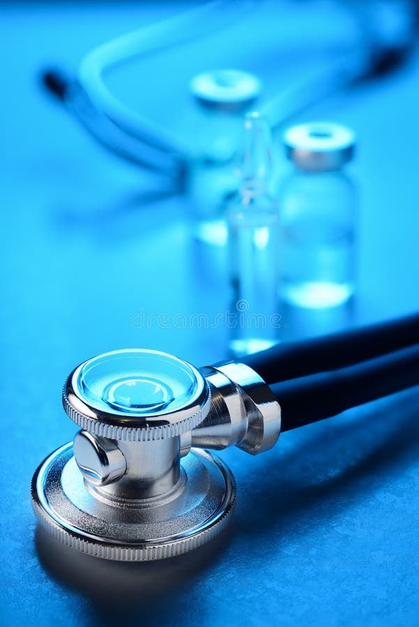 Medical Doctors Stethoscope Stock Photo - Image of vial, stethoscope ...