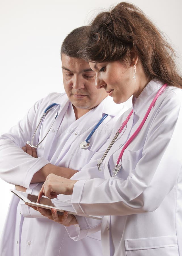 Medical Doctors Using Tablet Pc Stock Image - Image of diagnosis ...