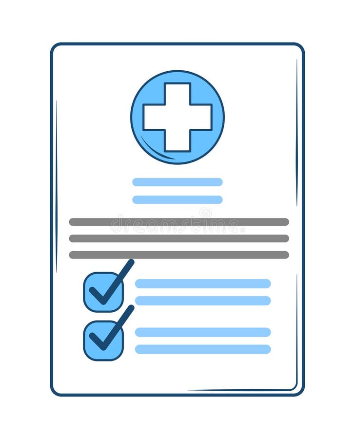 Medical document record stock vector. Illustration of patient - 237497368