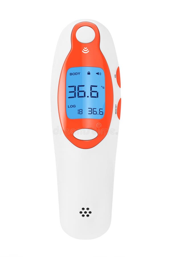 Medical Ear Infrared Digital Thermometer. 3d Rendering Stock ...