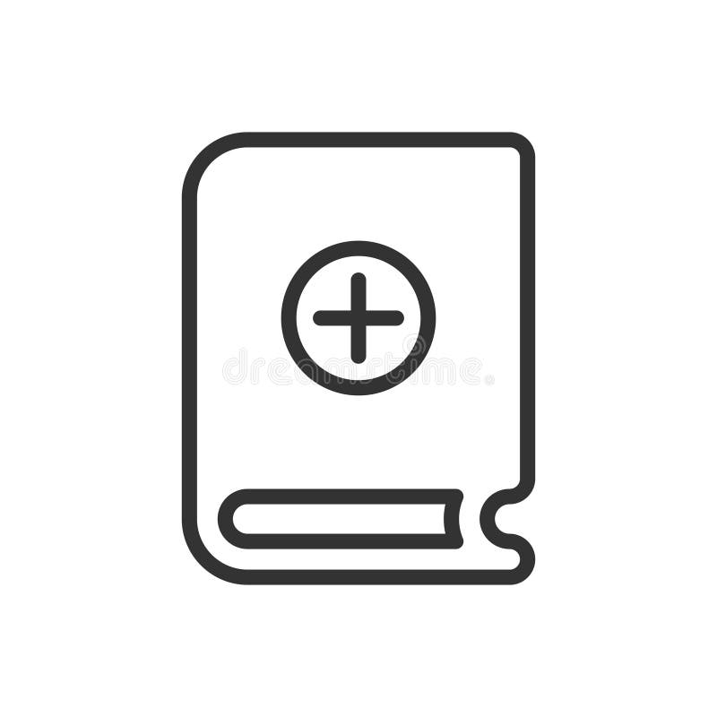 Medical Education Book Icon Stock Illustration - Illustration of ...