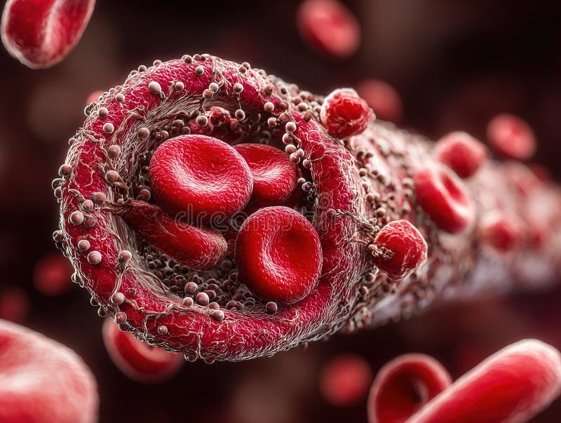 Medical Education Visualization of Circulatory System Pathology Stock ...
