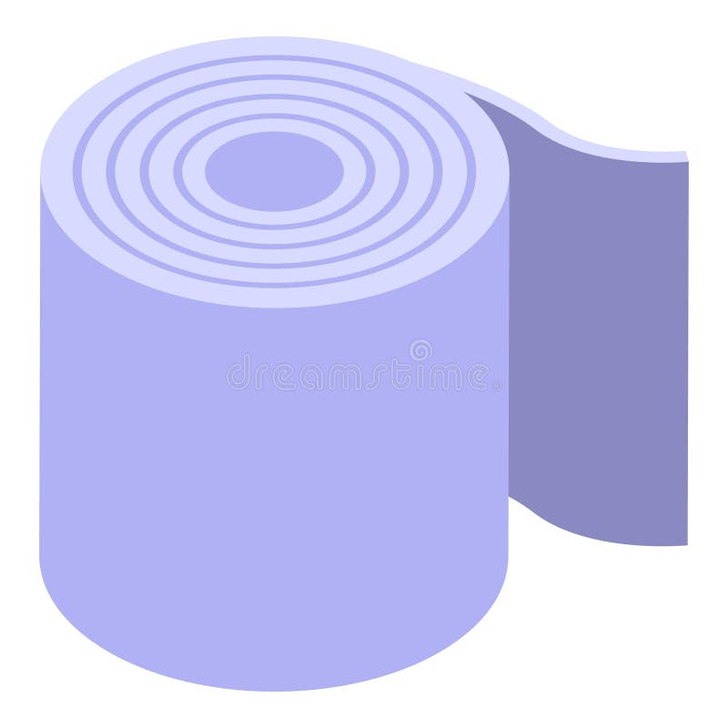 Medical Elastic Bandage Roll Isometric Icon Stock Vector - Illustration ...