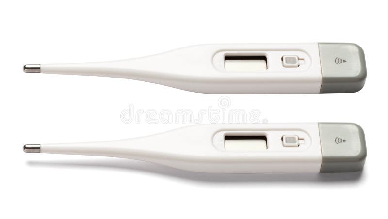 Electronic Thermometer For Measuring Body Temperature. Set Of ...