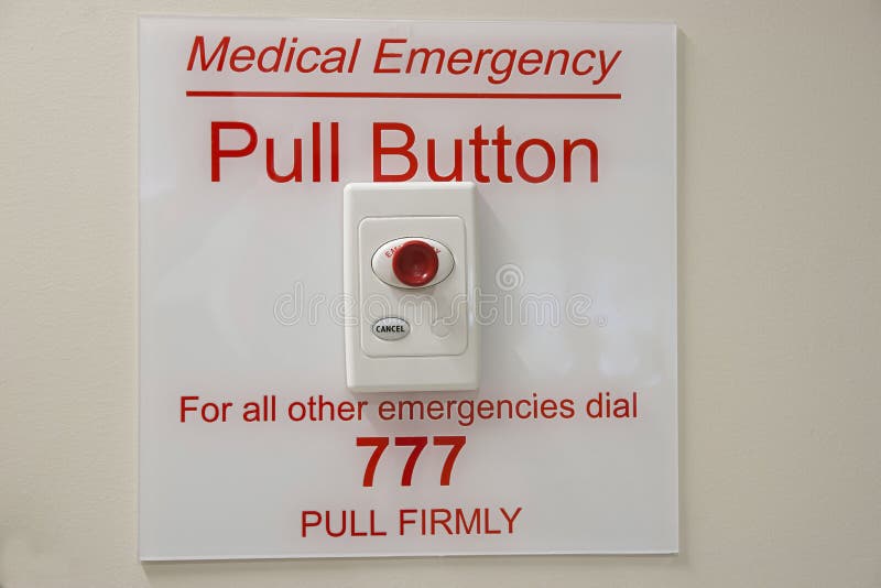 Medical Emergency Call Point. Stock Image - Image of icon, wall: 44466289
