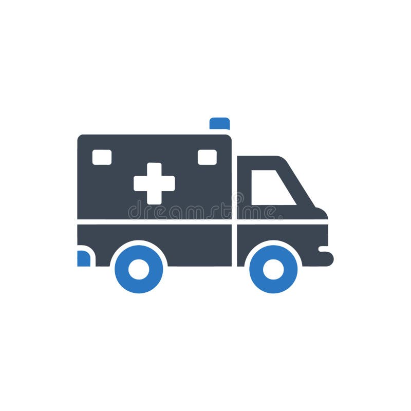Medical Emergency Van Icon stock vector. Illustration of sign - 350466437